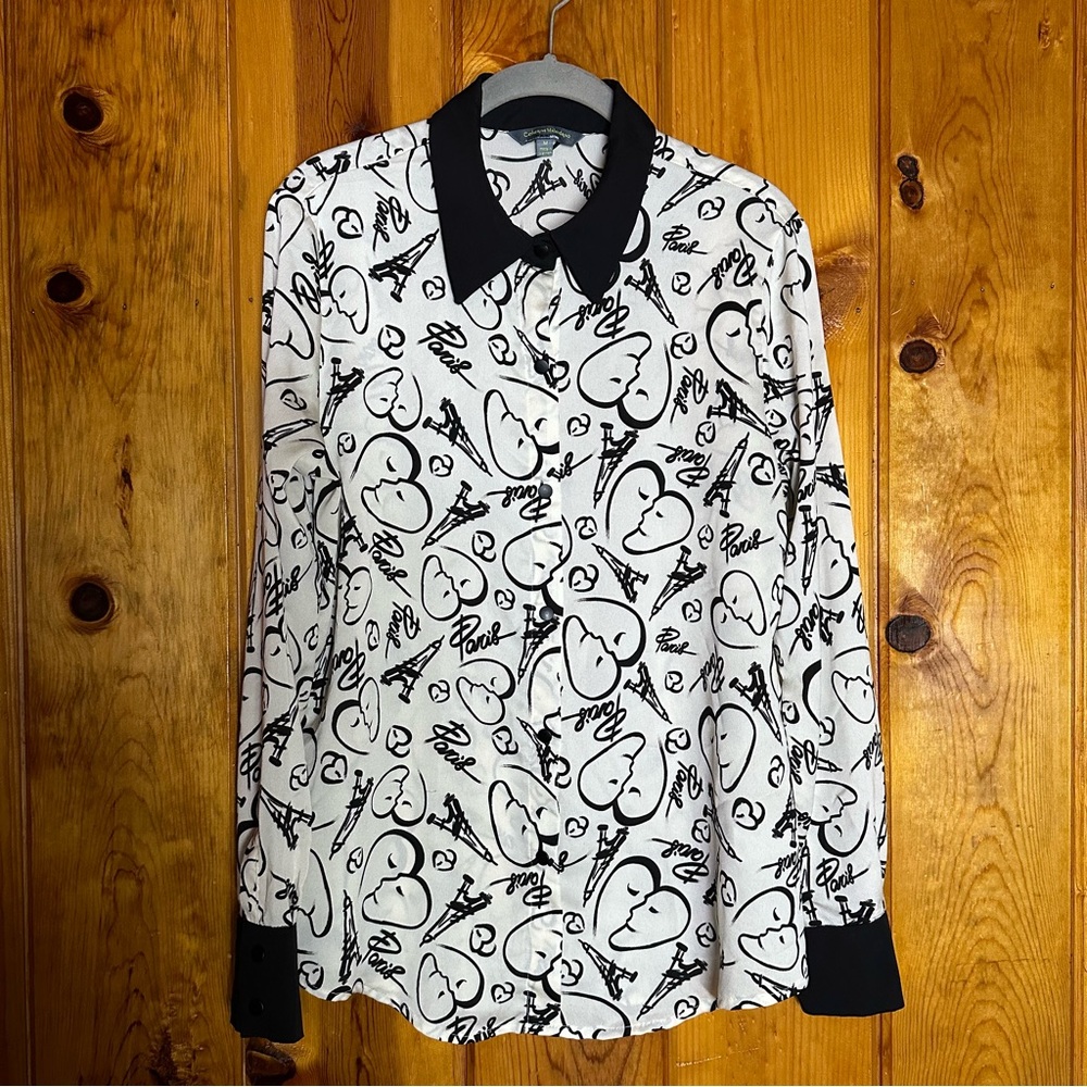 Catharine Malandrino Funky Paris Pattern Top - Gem